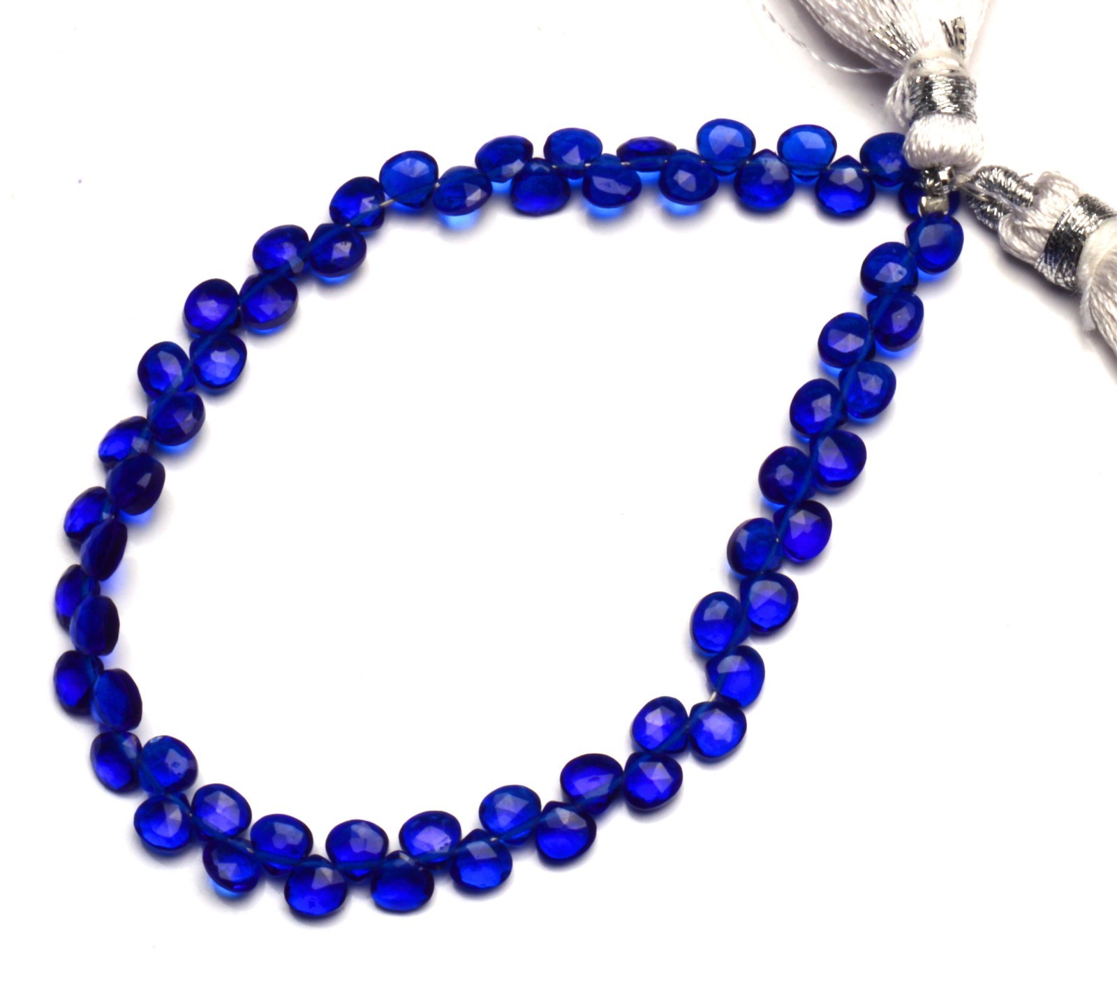 Blue Kyanite Color Hydro Quartz Faceted 4MM Heart Shape Briolettes 7 ...