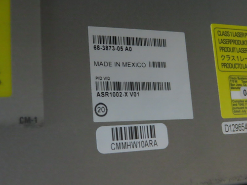 Cisco ASR1002-X Aggregation Services Router Dual ASR1002-PWR-AC w/SPA ...