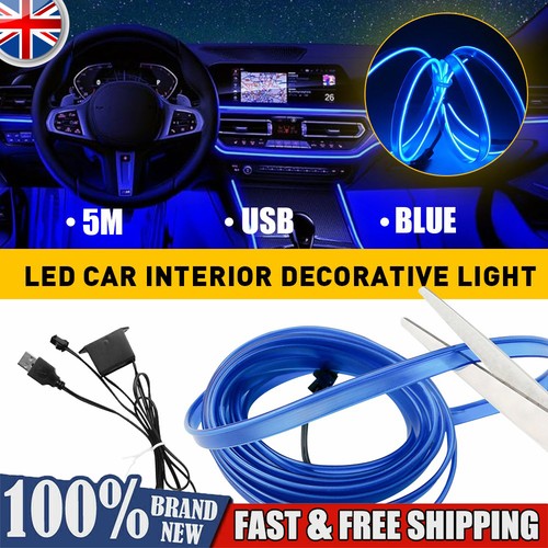 LED Car Interior Decor Atmosphere Wire Strip Light Lamp Accessories ...