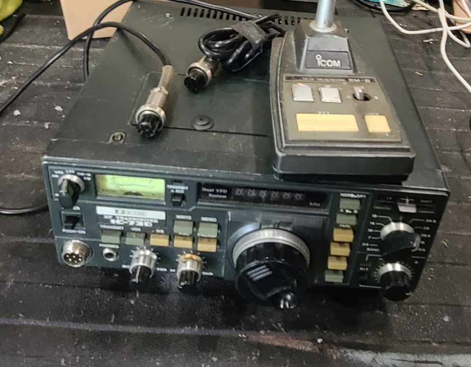 ICOM IC 730 HF TRANSCEIVER With SM-8 Mic | eBay