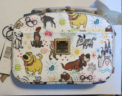 DISNEY DOONEY & BOURKE DOGS PAW PRINTS AMBLER CROSSBODY PURSE DUG ZERO ...