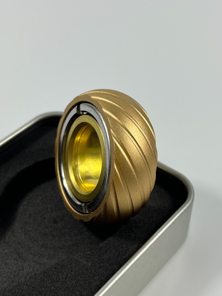 EDC Mechanical Motorcycle Wheel tire fidget spinner clicker Slider ring ...