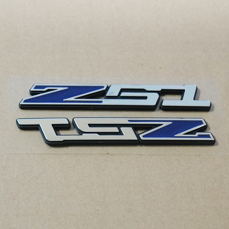 Pair Chrome Blue Fender Z51 Emblems 3D Badges Replacement c5 c6 c7 | eBay