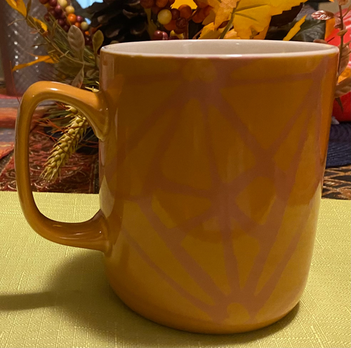 Starbucks Mug 2021 Orange Geometric Design 15 oz Ceramic Coffee Mug | eBay