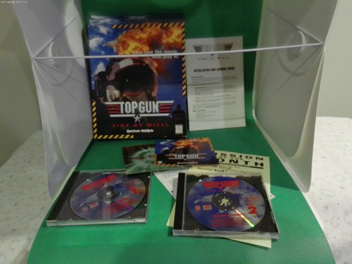 Top Gun fire at will movie CD Rom PC computer game Spectrum Holobyte ...