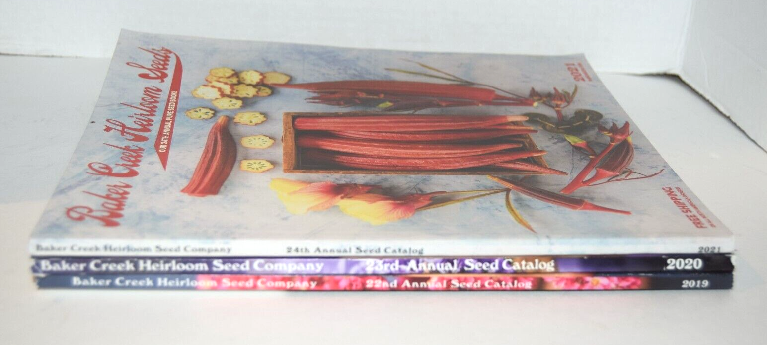 A set of 3 Baker Creek Heirloom Seed Catalogs 2019 2020 2021 | eBay