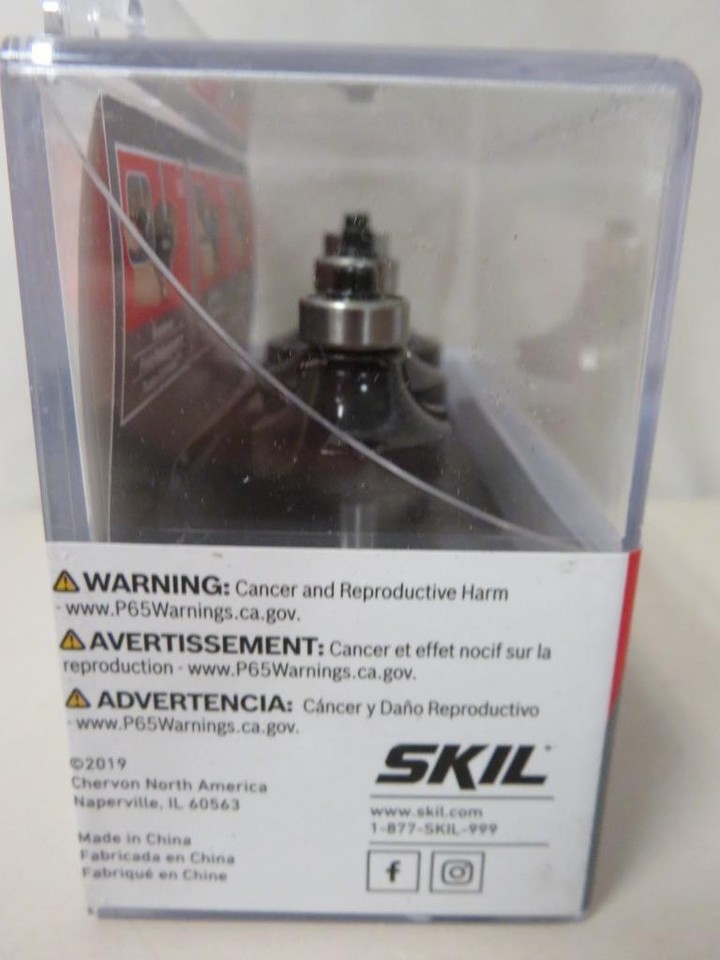 Skil 91002 3-Piece Carbide-Tipped Roundover Router Bit Set 1/4", 3/8",1 ...