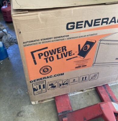 Generac Guardian 7210 24kW Home Standby Generator System - White ...