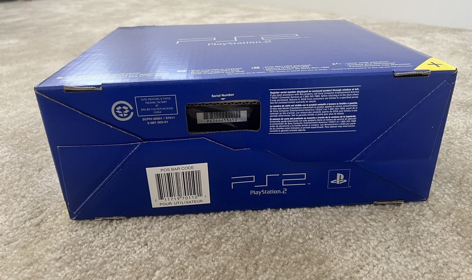 Sony PlayStation 2 Video Game Console - Black FACTORY SEALED NEW MINT ...