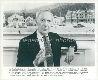 1988 Actor Mason Adams Hosts Norman Rockwell Special Original News ...