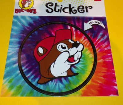 Buc-ee's Beaver Classic 4" Round Tie Dye LARGE Sticker | eBay