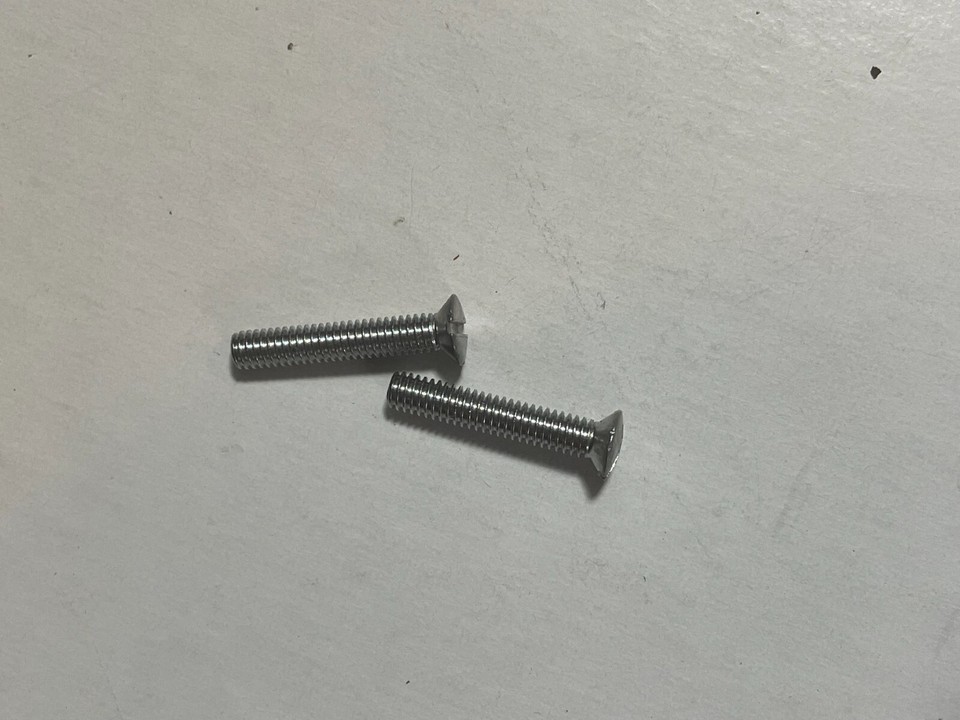 BSA Plastic Pear / Tear Drop Tank Badge Screws (2) 40-8125 40-8016 68 ...