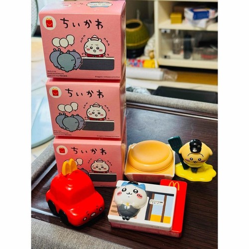 Lot de 3 mini figurines Chikawa Happy Meal jouets de collection mignons ...