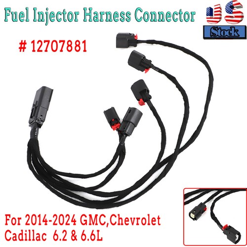 Fuel Injector Harness For Chevy GMC GM 14-24 6.2 & 6.6L Right-Passenger ...