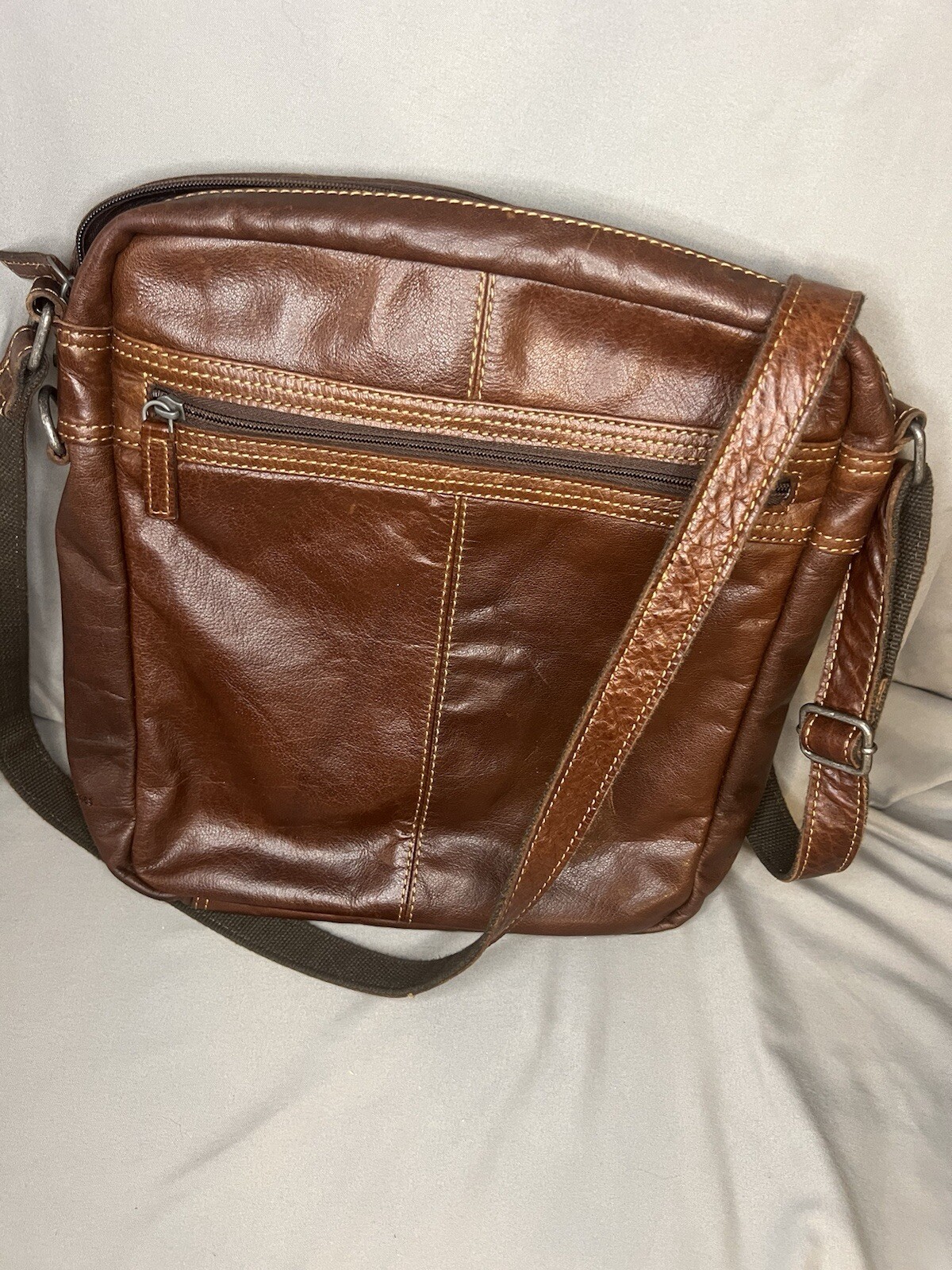 Vintage Jack Georges Voyager Brown Oiled Buffalo Leat… - Gem