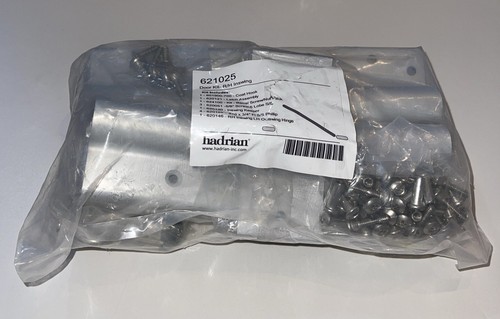 Hadrian 621025 Door Hardware Kit, Aluminum Wrap-Around Hinge, R/H In ...