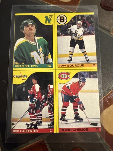 1985 Topps Hockey Ray Bourque Box Bottom Panel | eBay