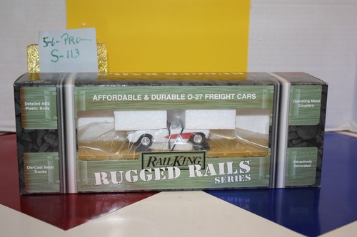 NIB RAIL KING RUGGED RAILS SERIES Chessie Flat with Road Legends 1957 ...