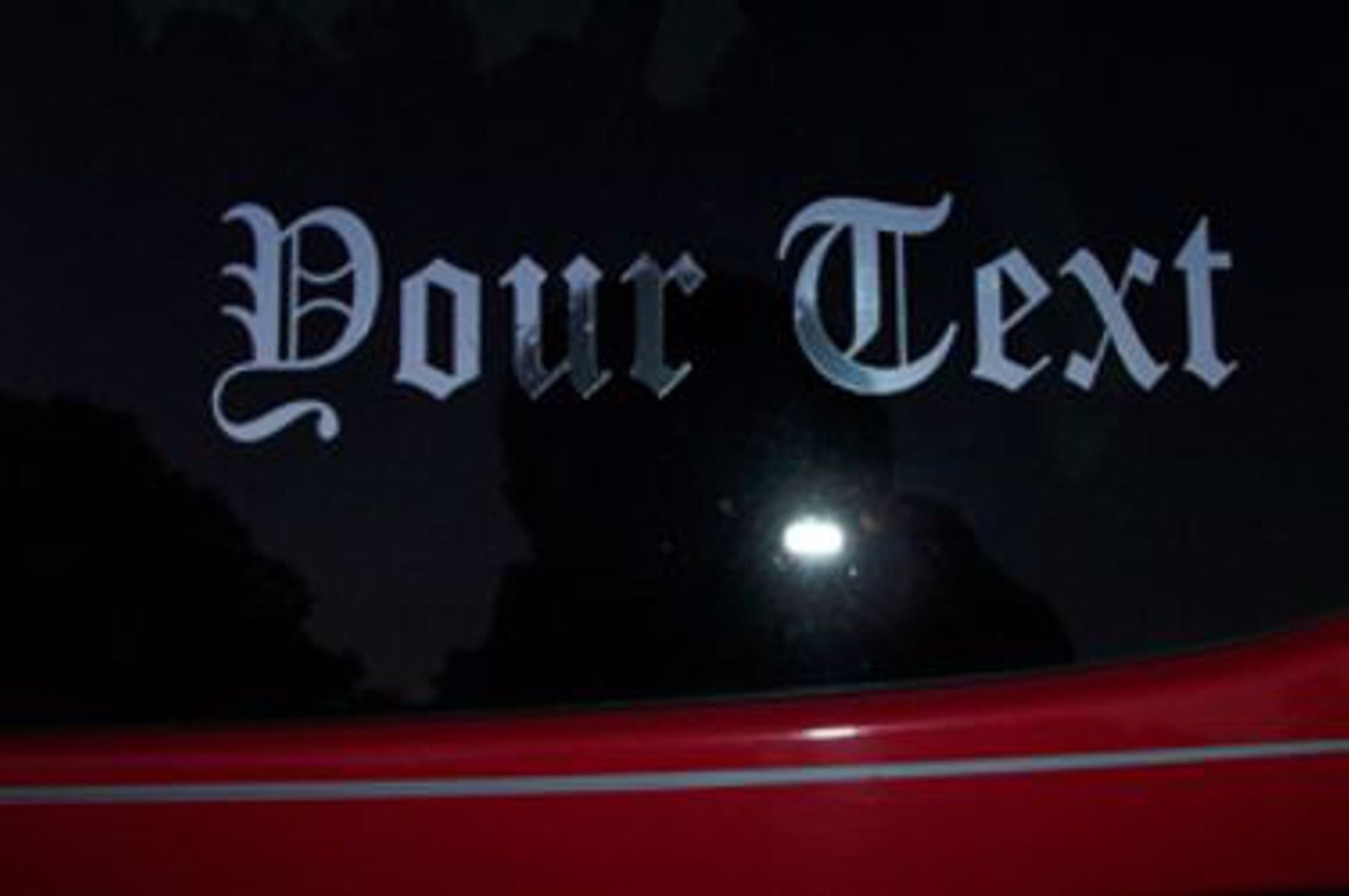 Custom CHROME Lettering Decal Sticker . Die Cut Any Font | eBay