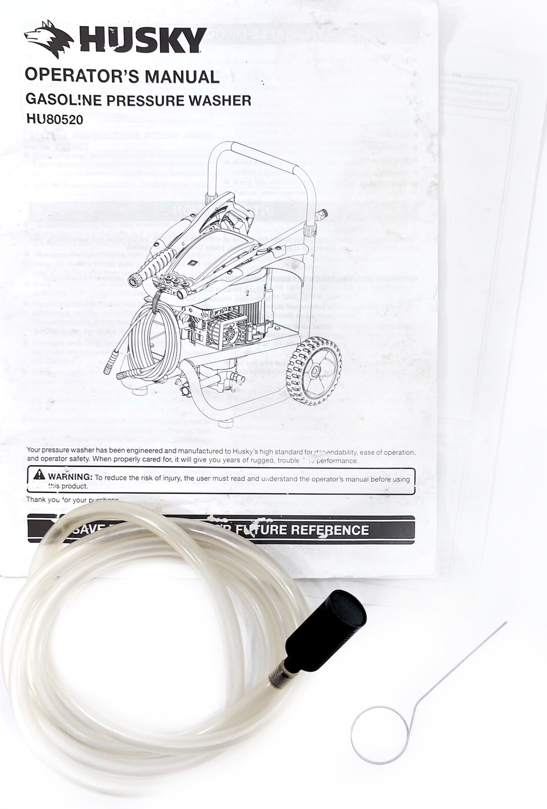 HUSKY Suction Line-Filter-Nozzle Cleaner & Manual for Pressure Washer ...