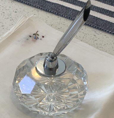 Waterford Crystal Paperweight Pen Holder | eBay