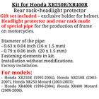 For Honda XR 400 Rear rack XR400R Headlight protector Guard XR 400 Kit ...
