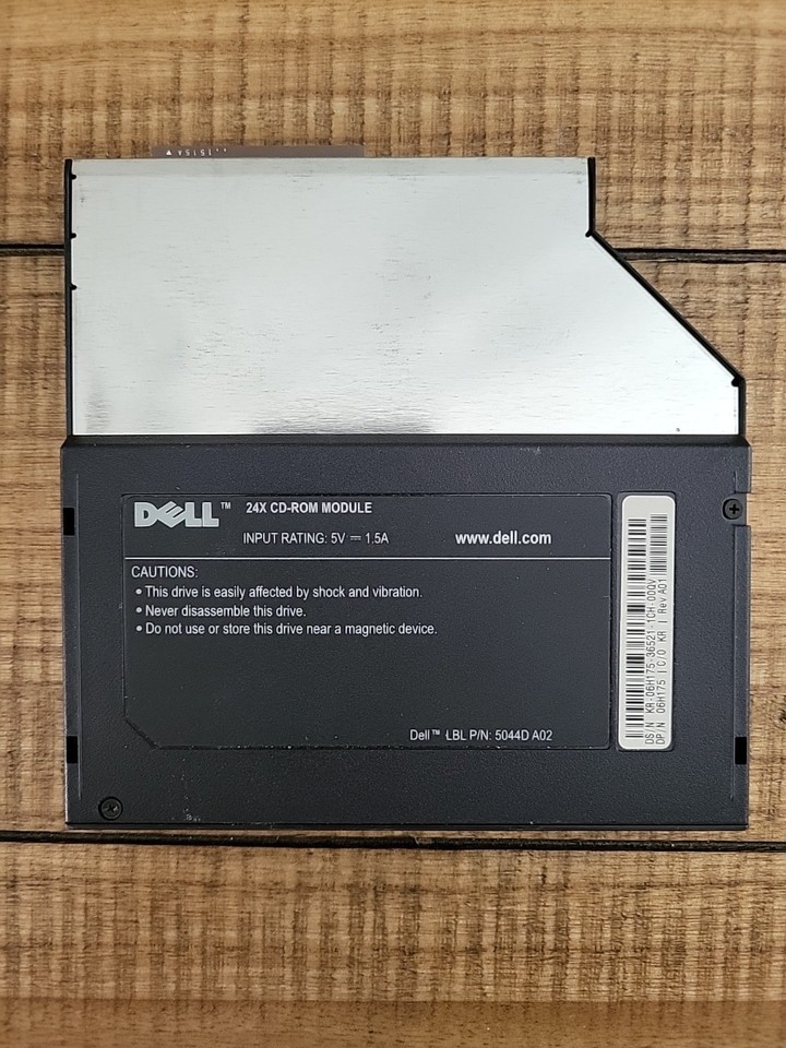 Dell Internal 24X CD-ROM Module P/N: 5044D A02 Input Rating 5V 1.5A | eBay