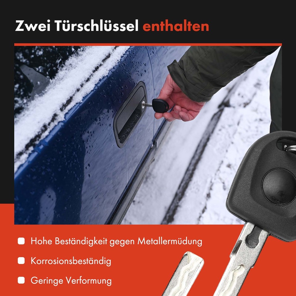 Lock Cylinder Door Lock Front Left With Key For VW TOUAREG 7L0837167 ...