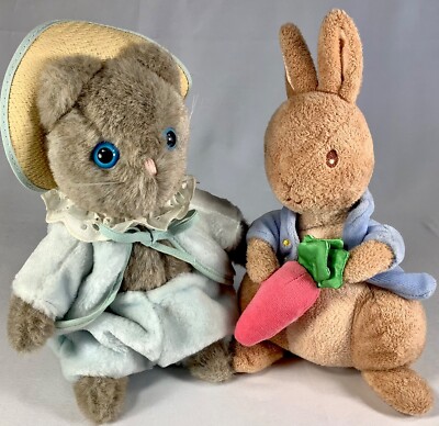 Eden Toys Peter Rabbit & Tom Kitten Plushes Beatrix Potter Frederick ...