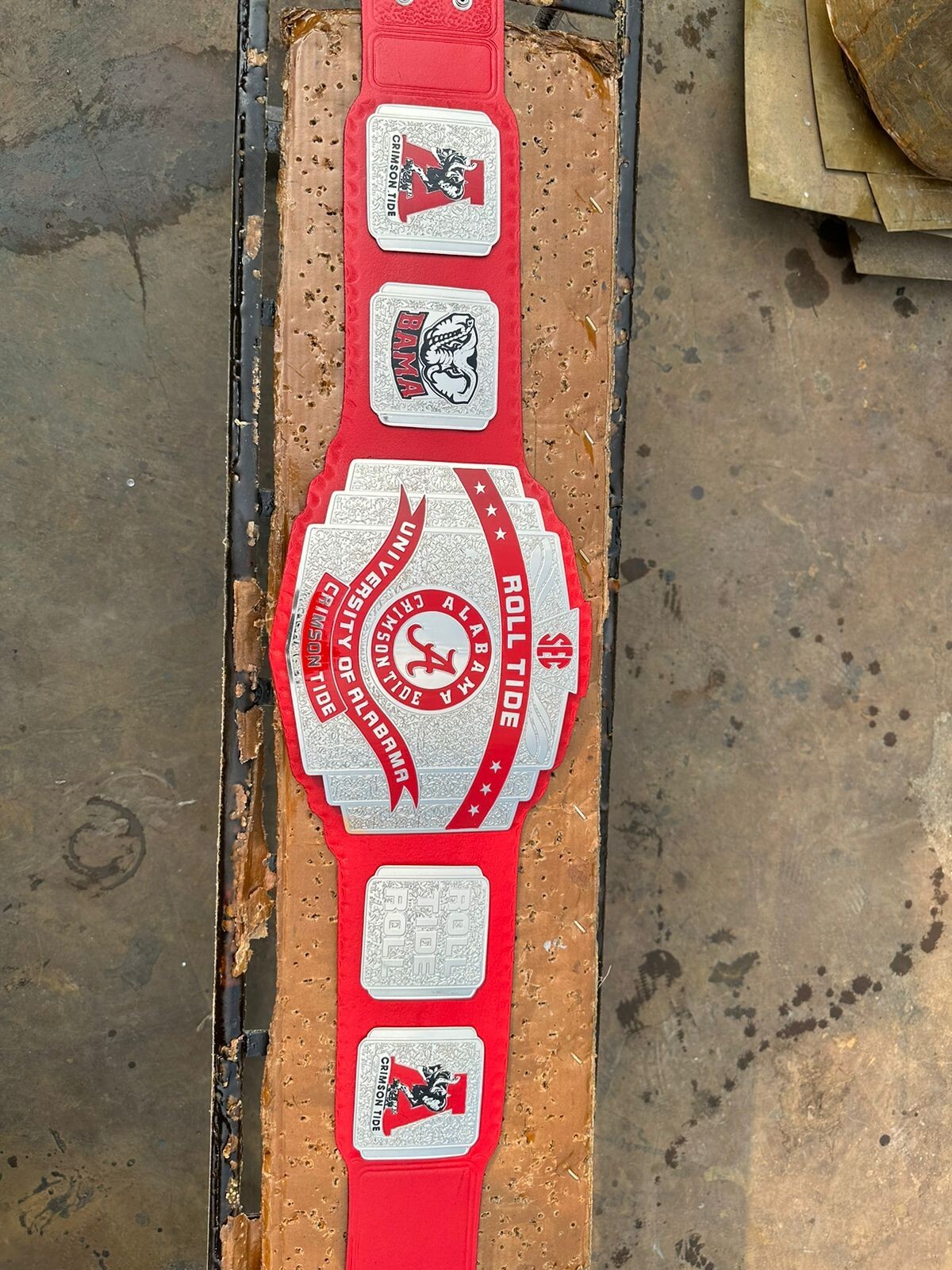 Roll Tide University of Alabama Crimson Tide Championship Title Belt ...