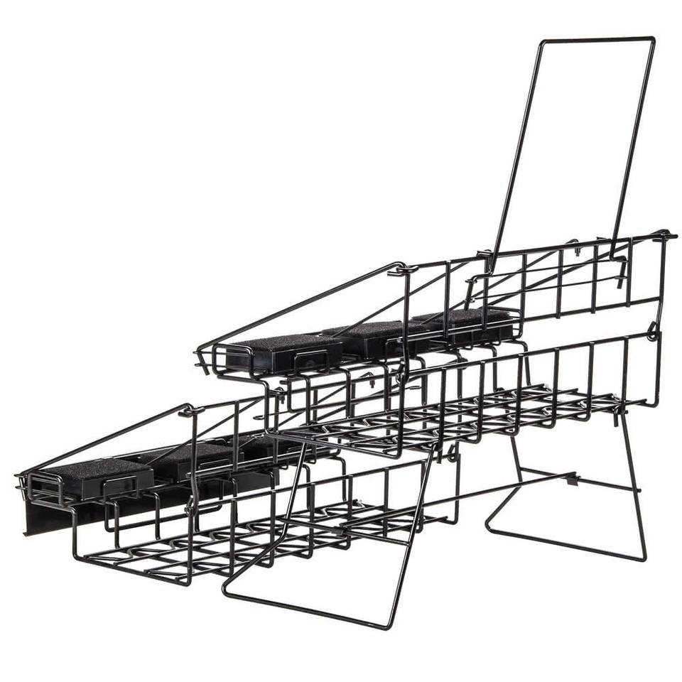 6 Airpot Coffee Display Commerical Black Wire Pot Rack Two Tier w/ Drip ...