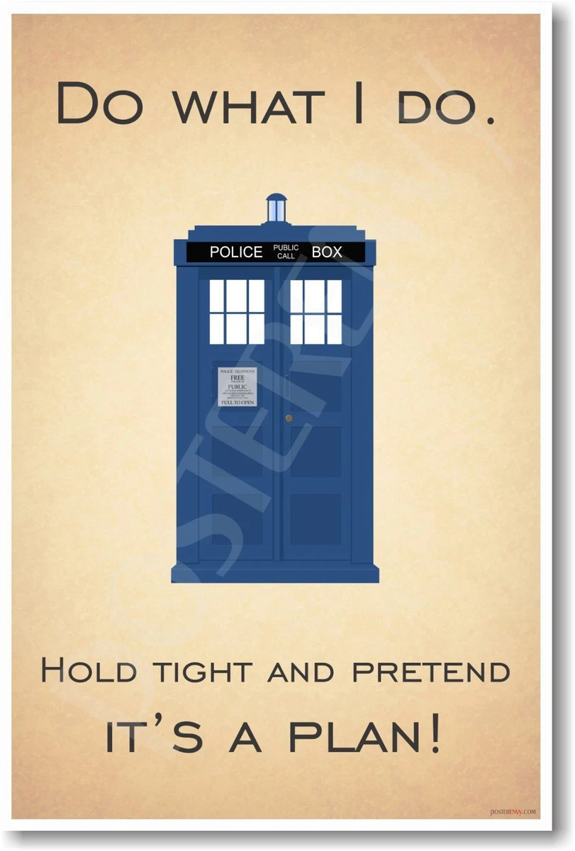 Tardis Blueprint Poster