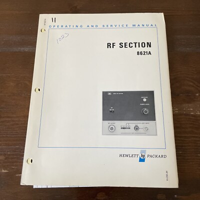 Manuals & Books - Section Operating Service Manual