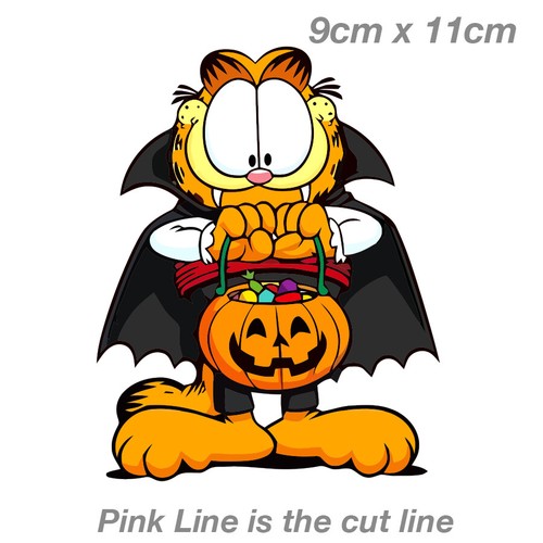 Garfield the Cat Halloween Vampire Candy Laptop , Car Vinyl Sticker | eBay
