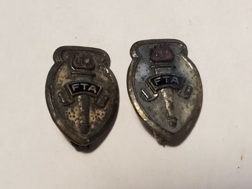 (2) Vintage Sterling Silver Enameled FTA ~ Federal Transit Authority ...