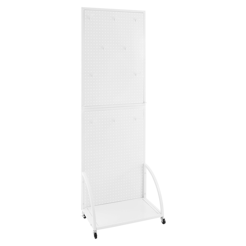 White Iron Pegboard Display Stand Merchandise Display Rack Retail ...