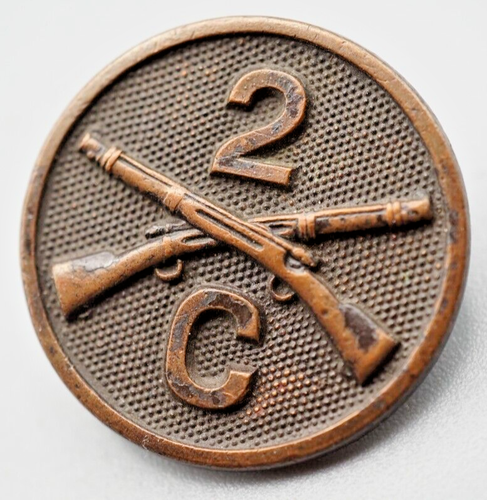 WWI 2nd Infantry Regiment C Company Enlisted Collar Disc | eBay
