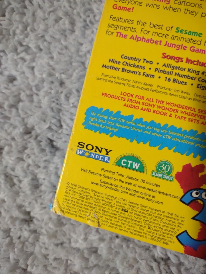 Sesame Street - The Great Numbers Game (VHS, 1998) 74644936537 | eBay