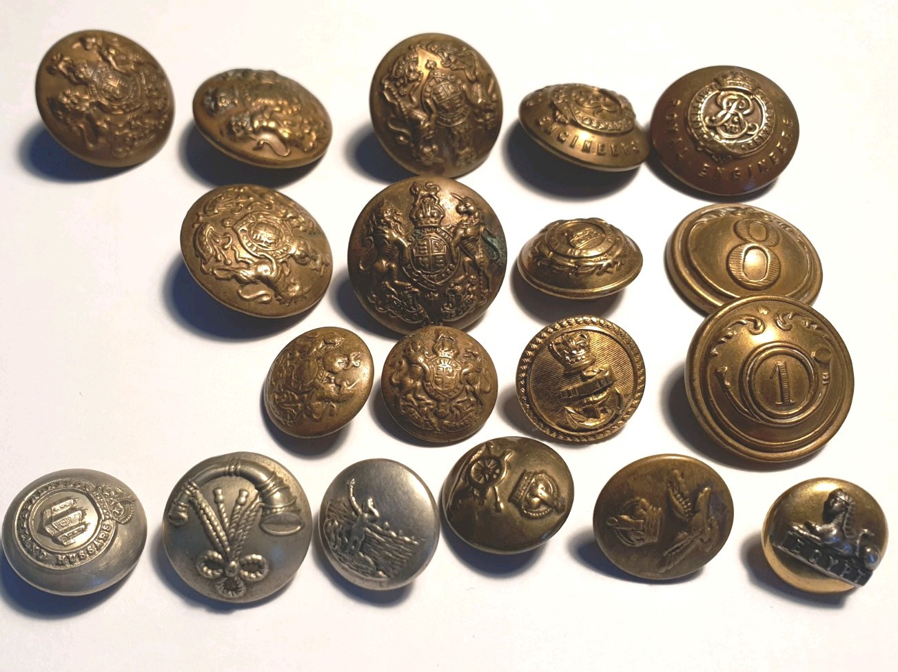 19 x BRITISH ARMY TUNIC BLAZER BUTTONS | eBay UK