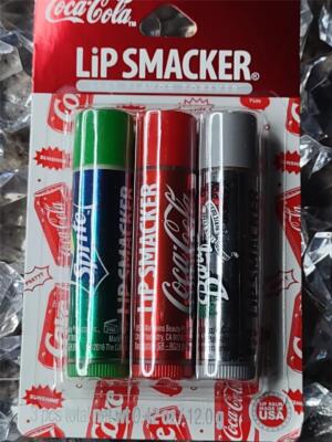 ONE (1) COCA COLA Lip Smacker Coca Cola,Sprite,Barq's Root Beer 3 Pack ...