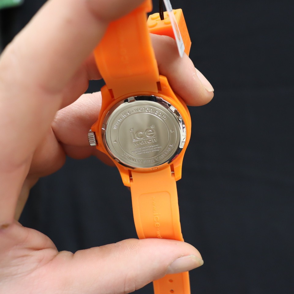 Authentic Ice Watch, Sili Orange 43MM Unisex Quartz Watch, Water ...
