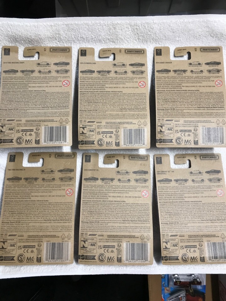 2023 Matchbox Muscle Cars - MBX 70 Years - New Complete Set MUSTANG ...