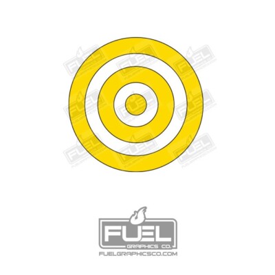 Custom Bullseye Target Vinyl Decal - 11" Size | eBay