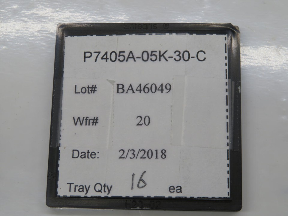 LOT OF 212 CHISENTRY P7405A-03K-30-C ENTEGRIS BARE DIE/CSP TRAY T255071 ...