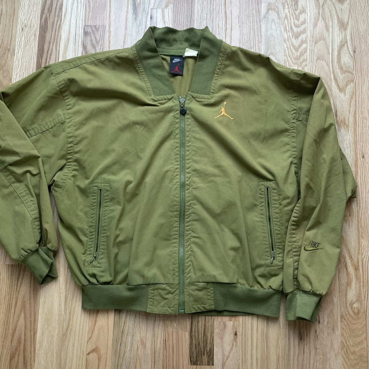 Green Bomber Jacket Nike
