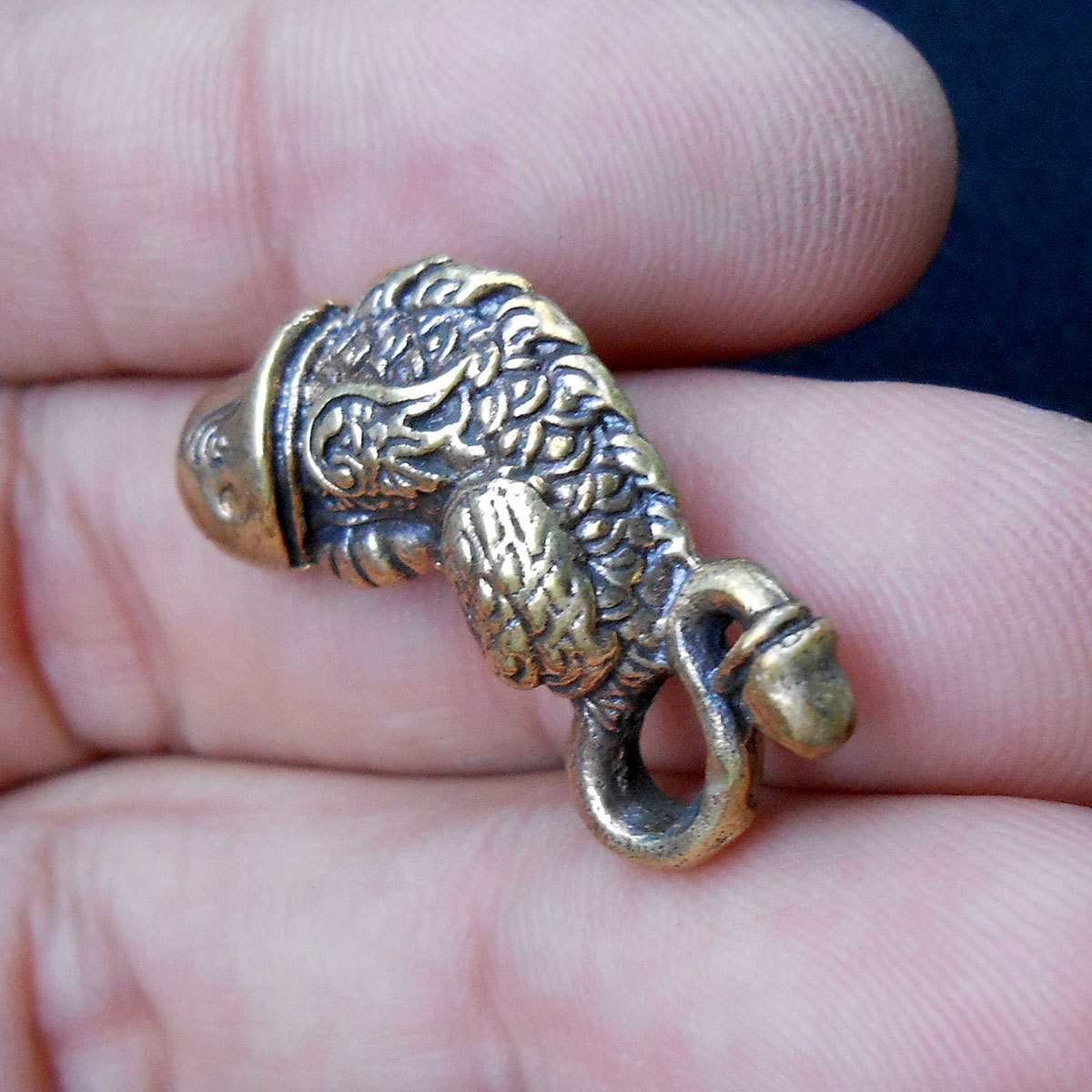 Thai Amulet Brass Sculpture Penis Phallic Erotic Fish Sex Phallus ...