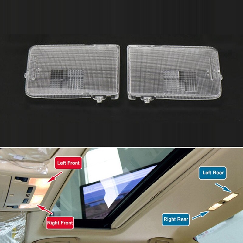 Car Roof Rear Dome Map Reading Light Cover Vanity Lamp Lens for Aurio ...