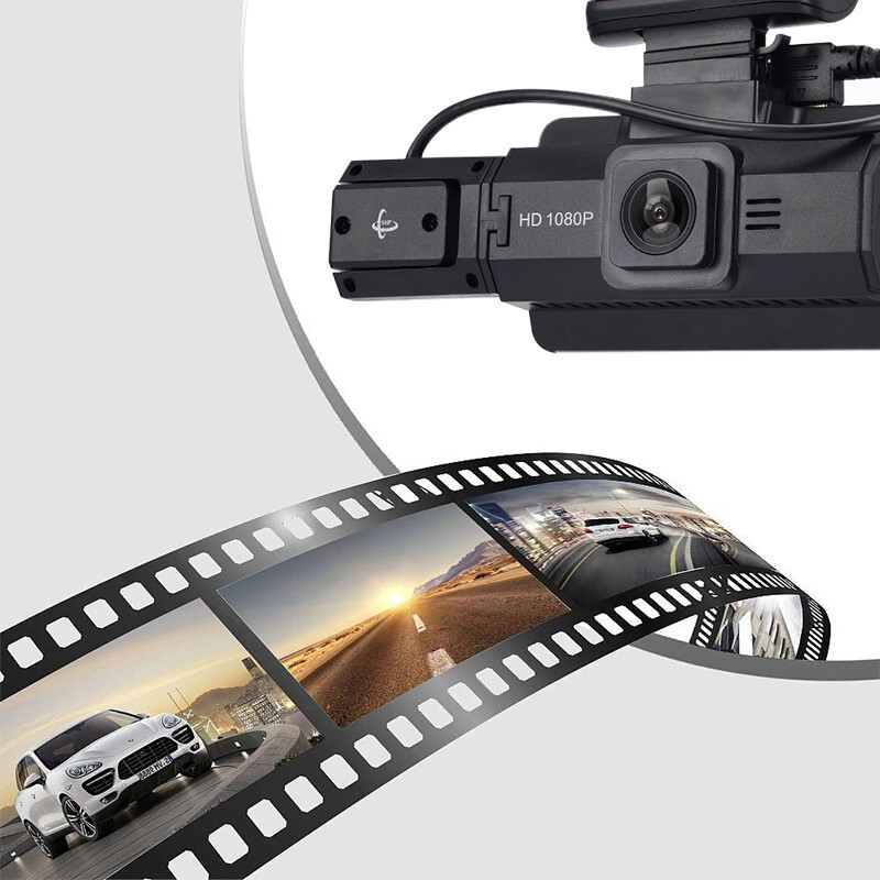 1080P Dual Lens Car DVR Driving Video Recorder Front And Inside Camera ...
