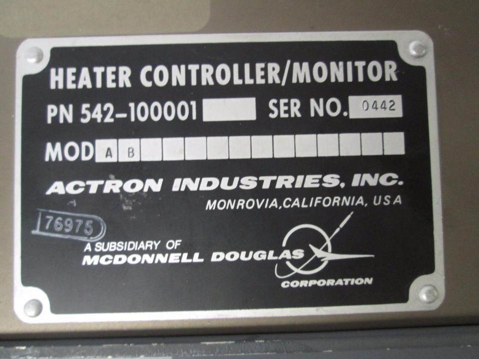 Actron Industries 542-100001 Avionics Heater Controller/Monitor | eBay UK