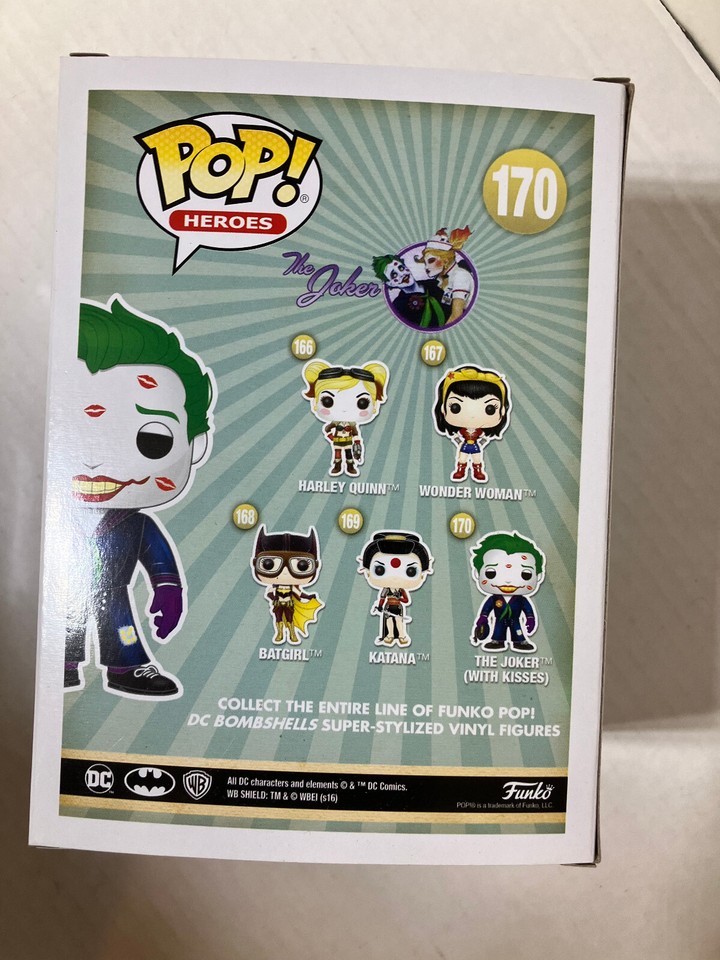 Funko Pop! DC Comics The Joker Kisses DC Bombshells #170 Hot Topic ...